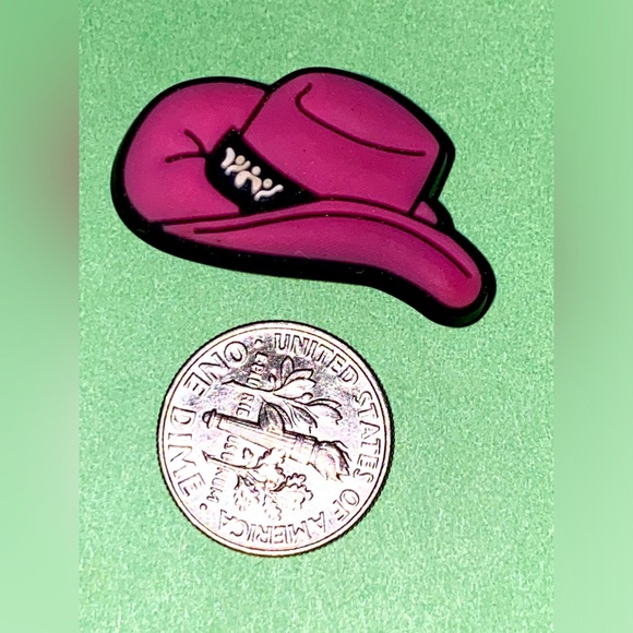 Accessories | 1 For 15 Pink Cowboy Hat Crocs Shoes Charms | Poshmark